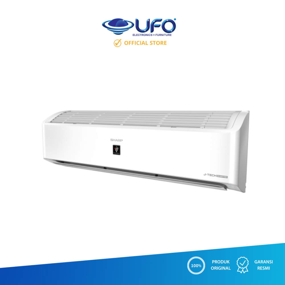 Sharp AC 1 2 PK Split J Tech Inverter Plasmacluster Technology AHXP6YHY UNIT ONLY UFO Elektronika Toko Elektronik Online